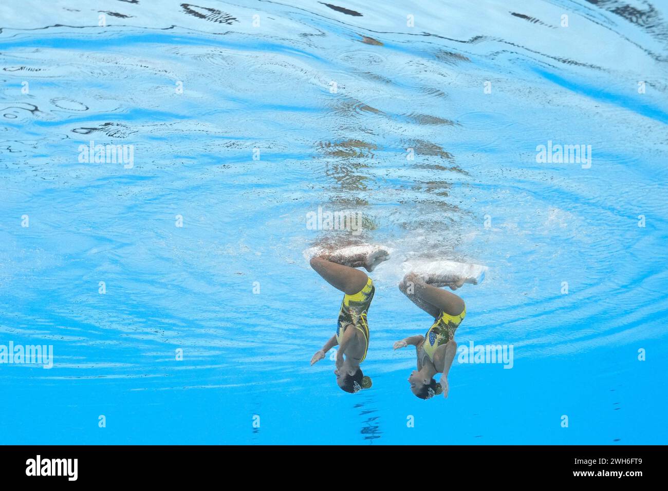 Estefania Roa Bernal and Melisa Ceballos Correa of Colombia compete in ...