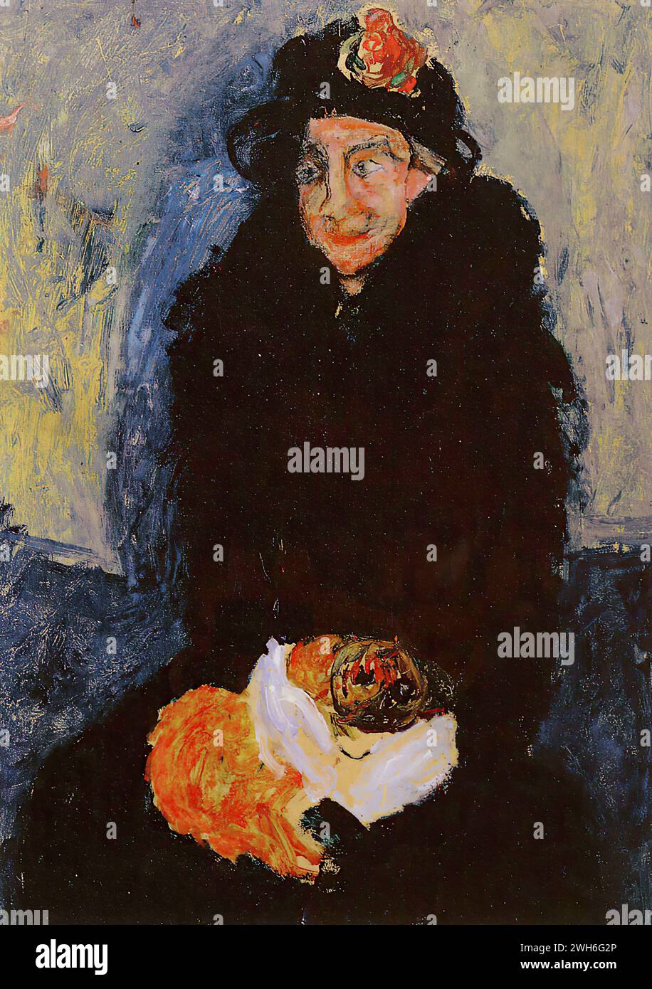 Chaïm Soutine, (1893–1943), Russian-French, Expressionism Vieille femme ...