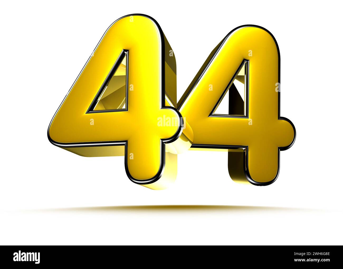 3d number 44 hi-res stock photography and images - Alamy