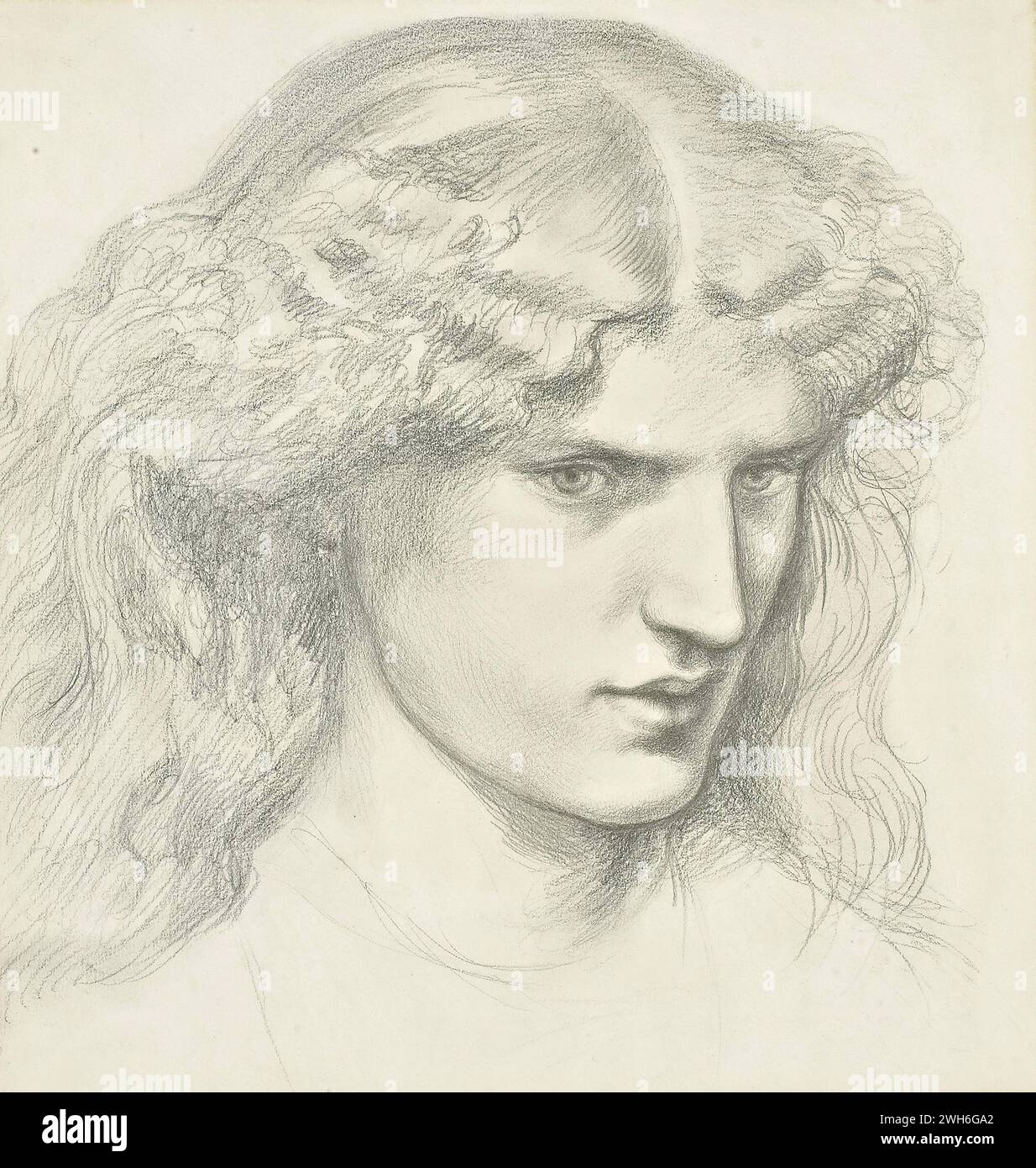 Dante Gabriel Rossetti, (1828–1882), British, Pre-Raphaelite Portrait ...