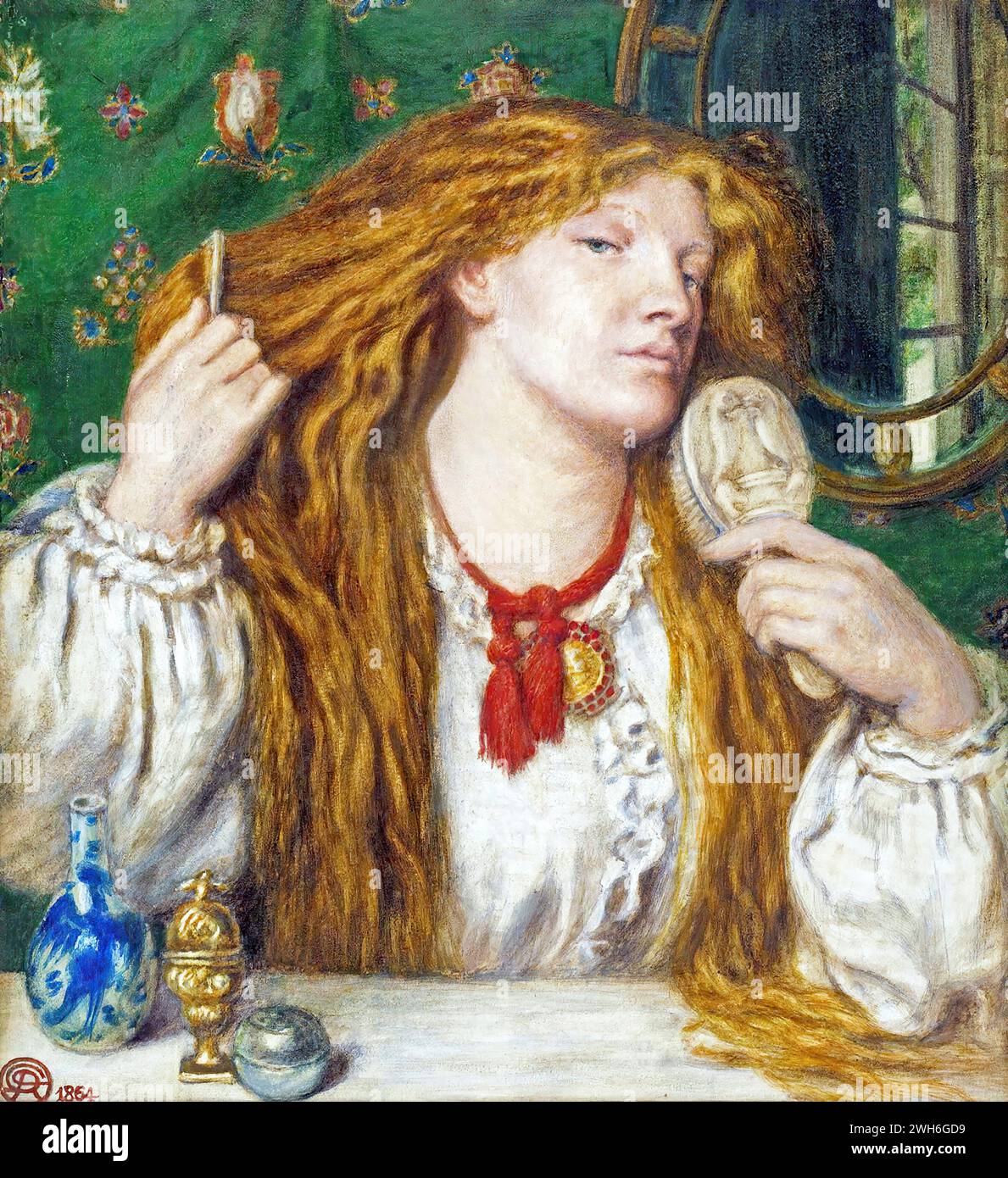 Dante Gabriel Rossetti, (1828–1882), British, Pre-Raphaelite Woman ...