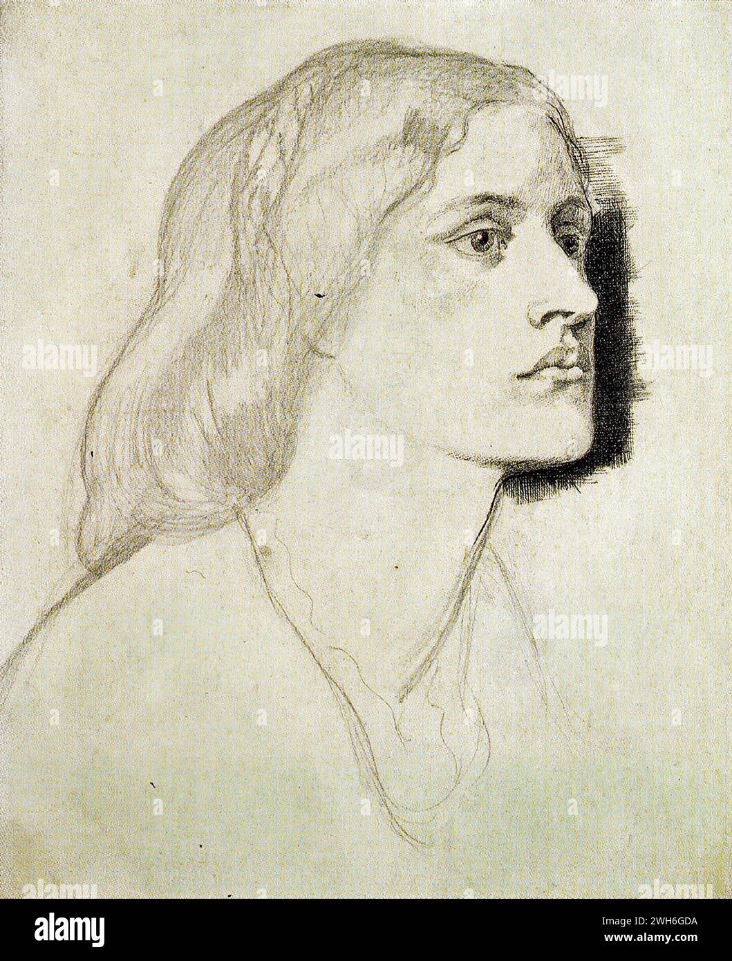 Dante Gabriel Rossetti, (1828–1882), British, Pre-Raphaelite Ruth ...