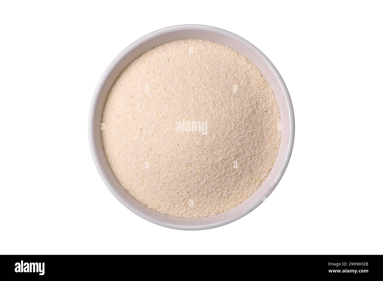 Semolina wheat grains are white in raw form. Cooking delicious ...