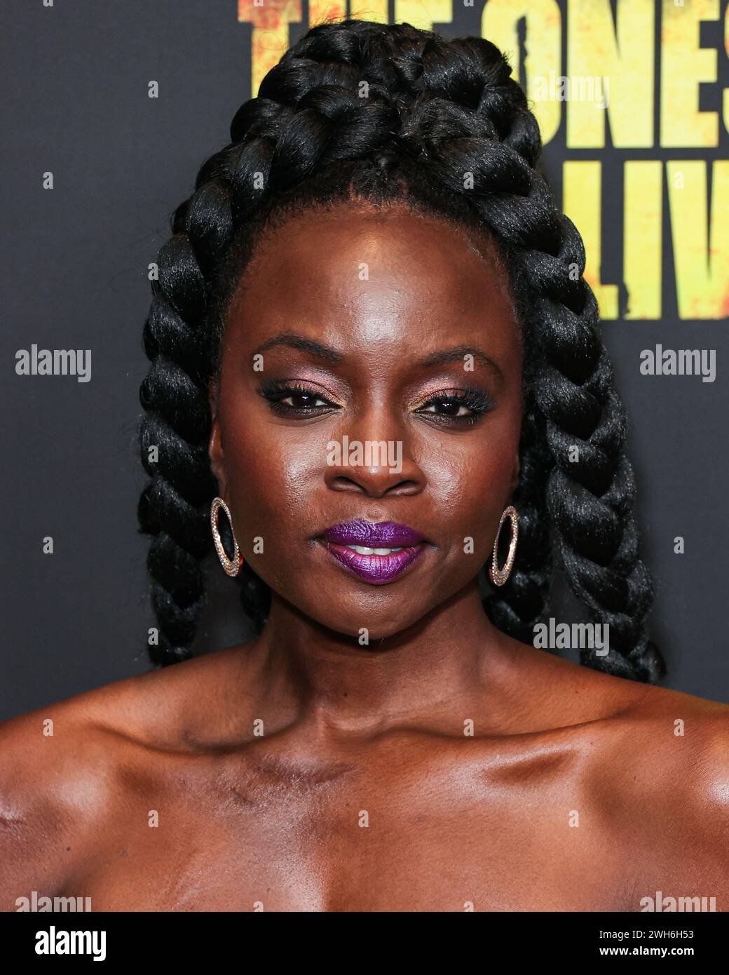 HOLLYWOOD, LOS ANGELES, CALIFORNIA, USA - FEBRUARY 07: Danai Gurira ...