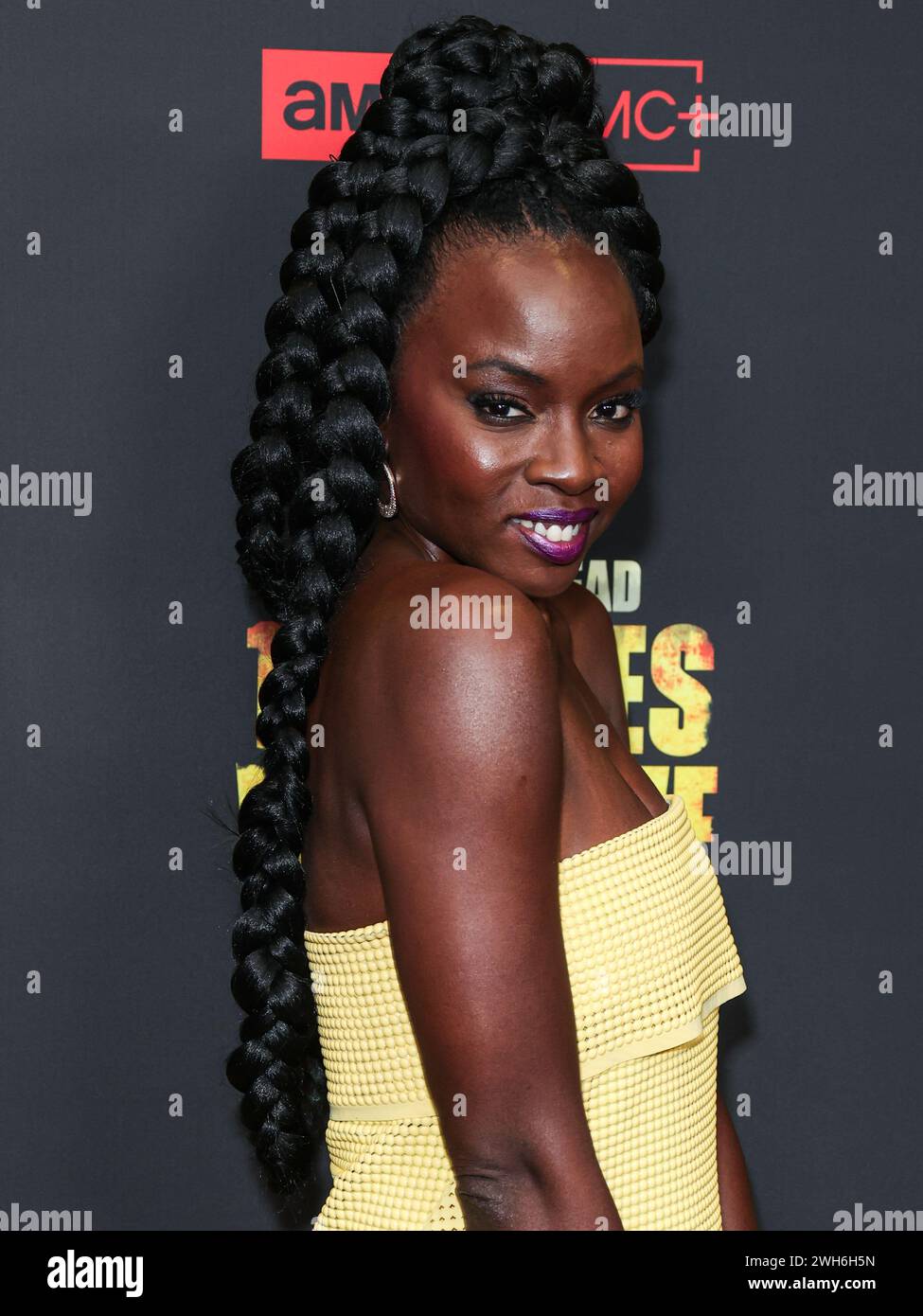 HOLLYWOOD, LOS ANGELES, CALIFORNIA, USA - FEBRUARY 07: Danai Gurira ...