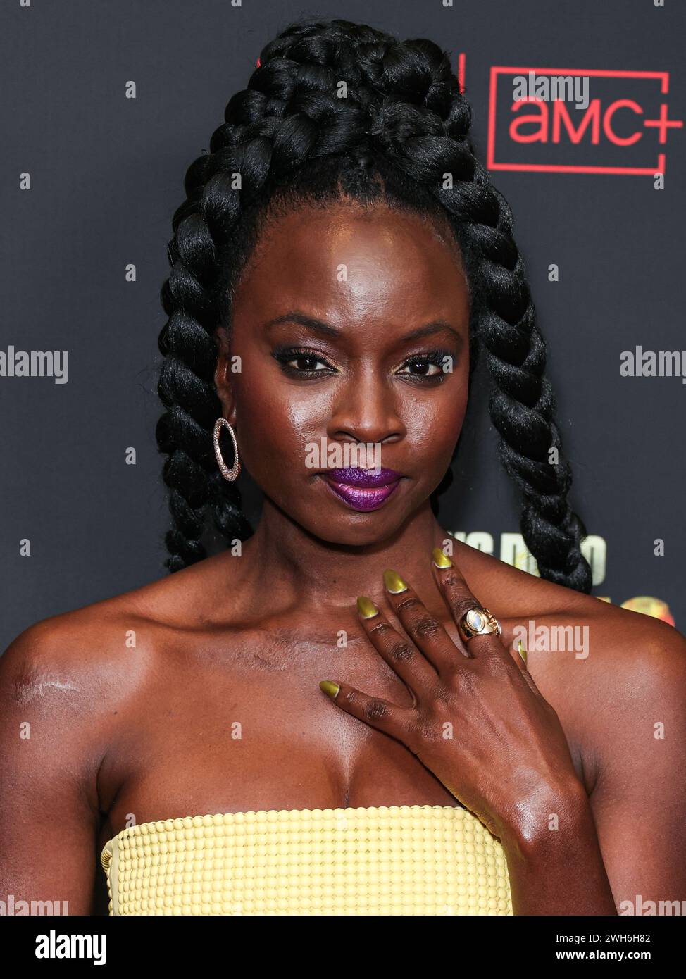 HOLLYWOOD, LOS ANGELES, CALIFORNIA, USA - FEBRUARY 07: Danai Gurira ...