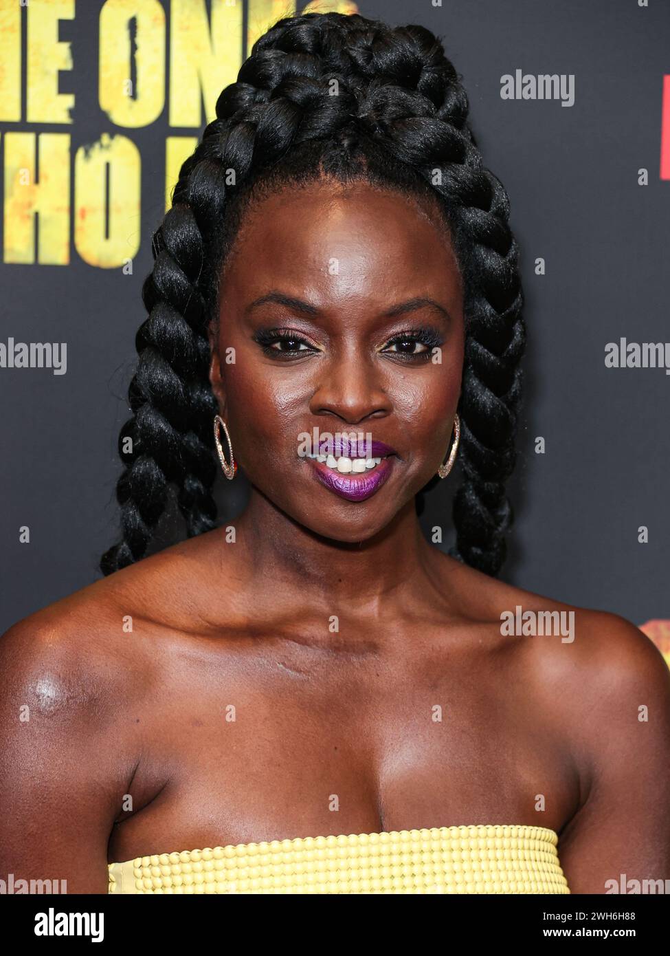 HOLLYWOOD, LOS ANGELES, CALIFORNIA, USA - FEBRUARY 07: Danai Gurira ...