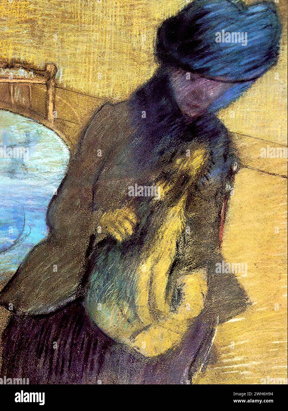 Edgar Degas (1834-1917), French, Impressionism - Mary Cassatt Holding a ...