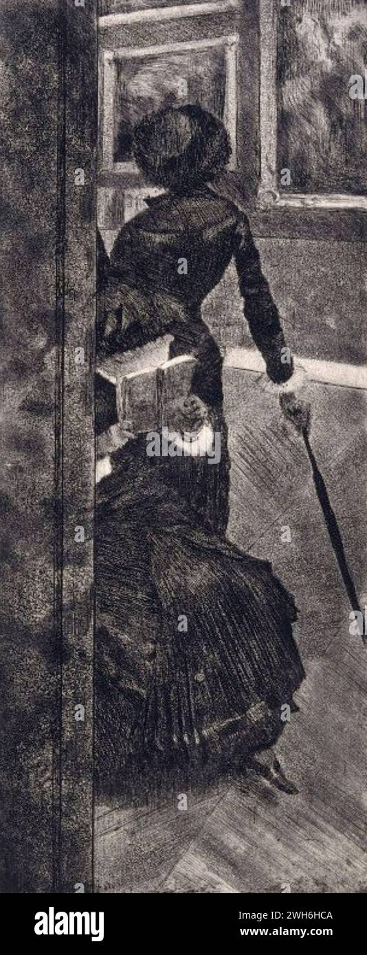 Edgar Degas (1834-1917), French, Impressionism - Mary Cassatt at the ...