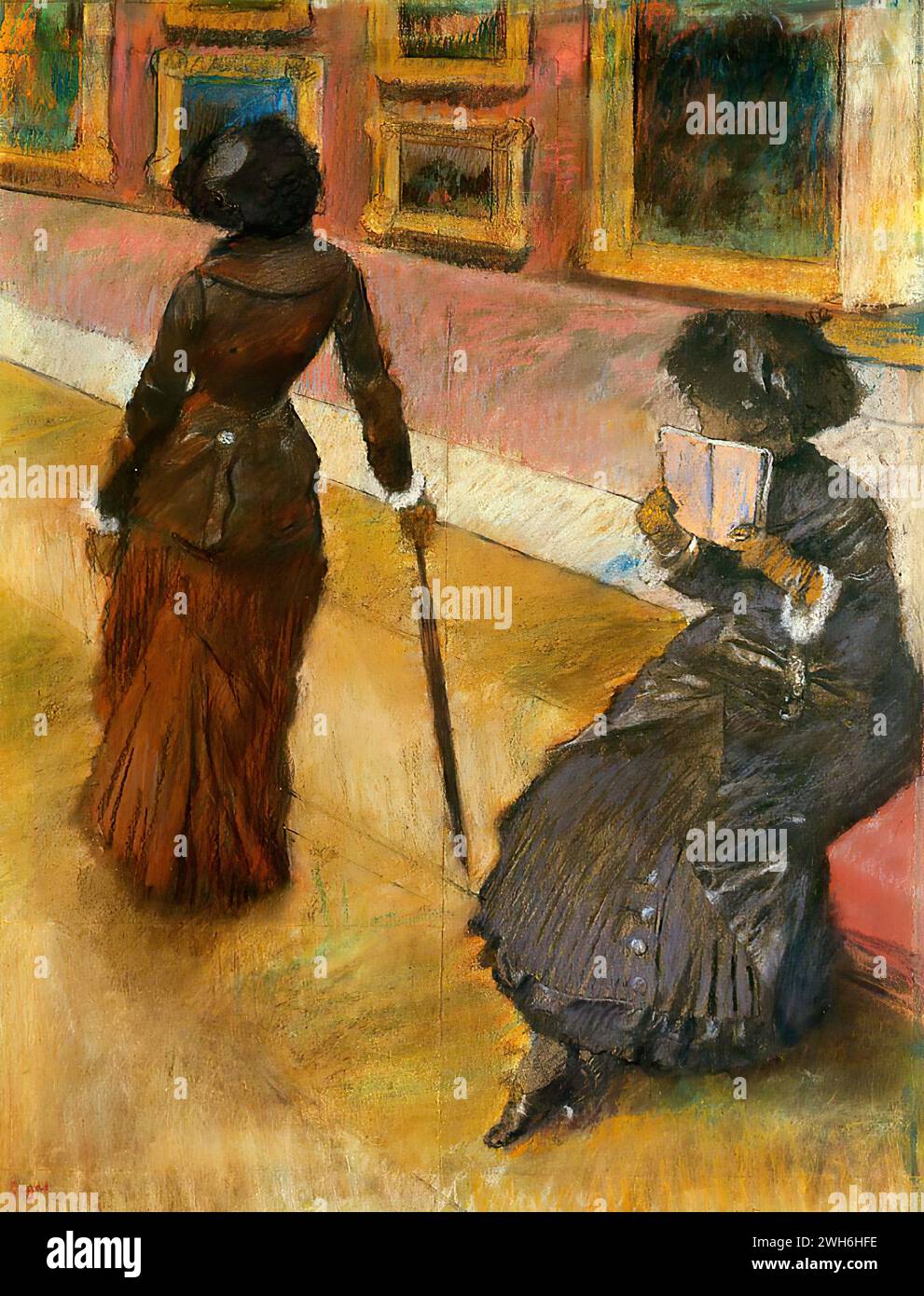 Edgar Degas (1834-1917), French, Impressionism - Mary Cassatt at the ...