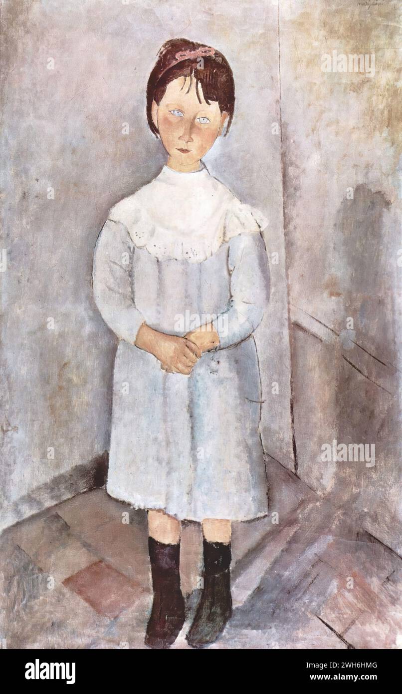 Modigliani girl in blue hi-res stock photography and images - Alamy