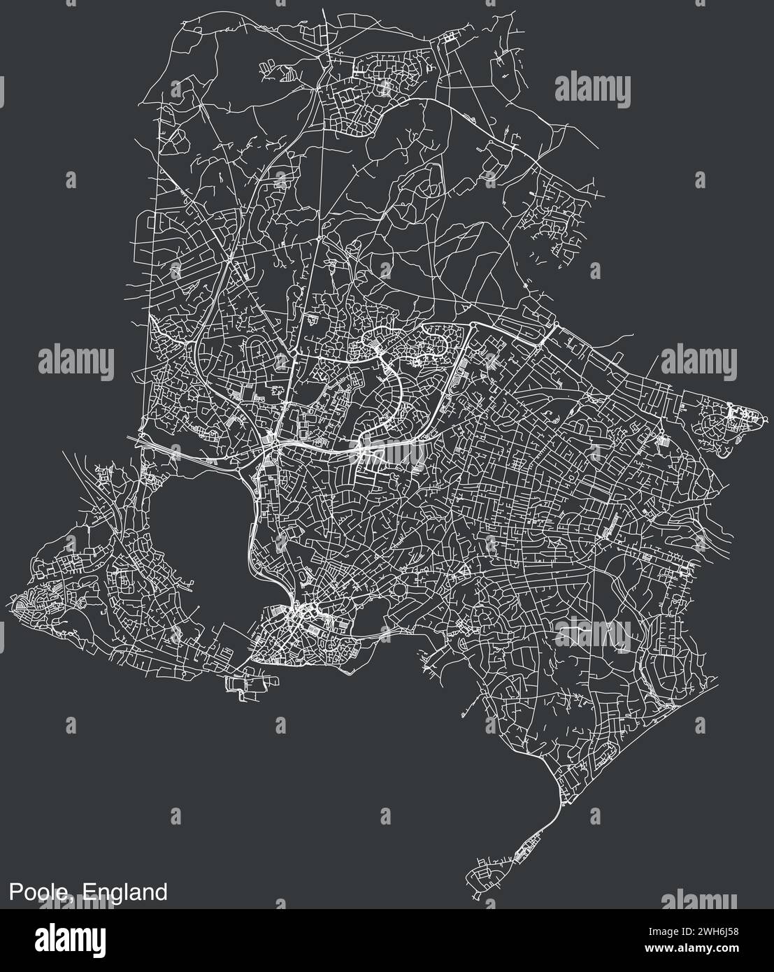 Poole map hi-res stock photography and images - Alamy