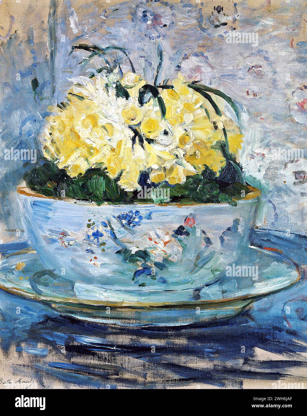 Berthe Morisot (1841-1895), French, Impressionism - Daffodils ...