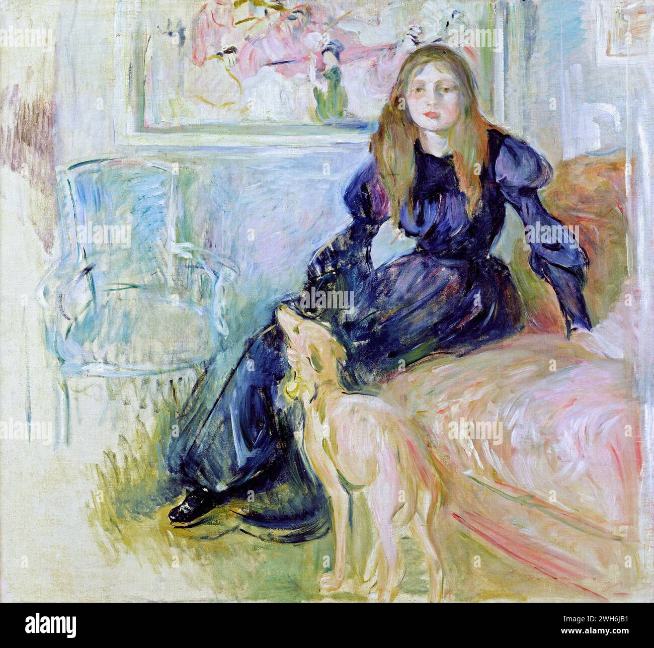 Berthe Morisot (1841-1895), French, Impressionism - Julie Manet and Her ...