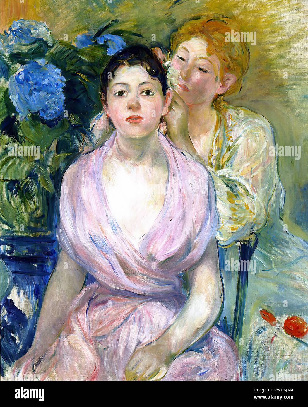 Berthe Morisot (1841-1895), French, Impressionism - The Two Sisters ...