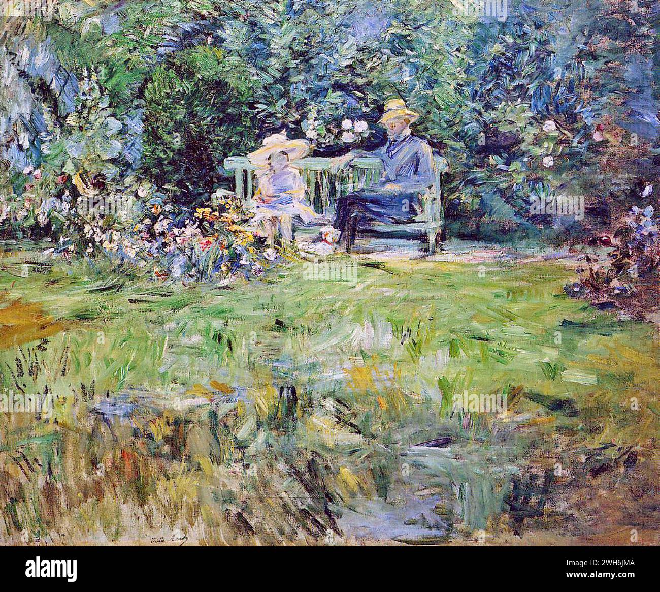 Berthe Morisot (1841-1895), French, Impressionism - Lesson in the ...