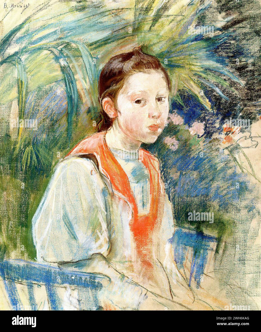 Berthe Morisot (1841-1895), French, Impressionism - Portrait of Marthe Givaudon Stock Photo - Alamy