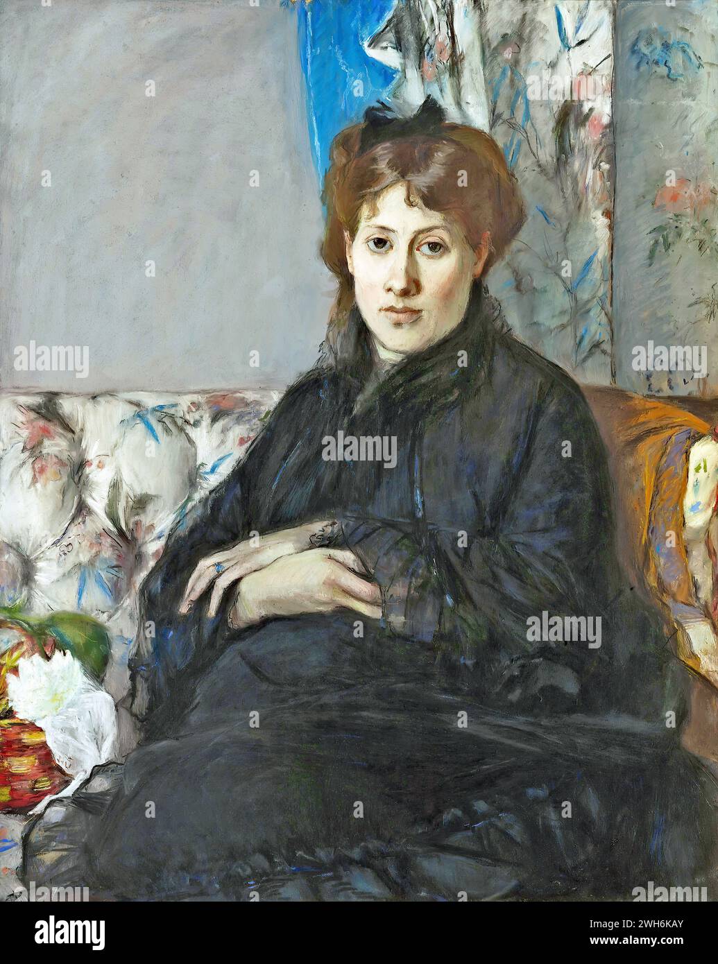 Berthe Morisot (1841-1895), French, Impressionism - Portrait of Edma ...