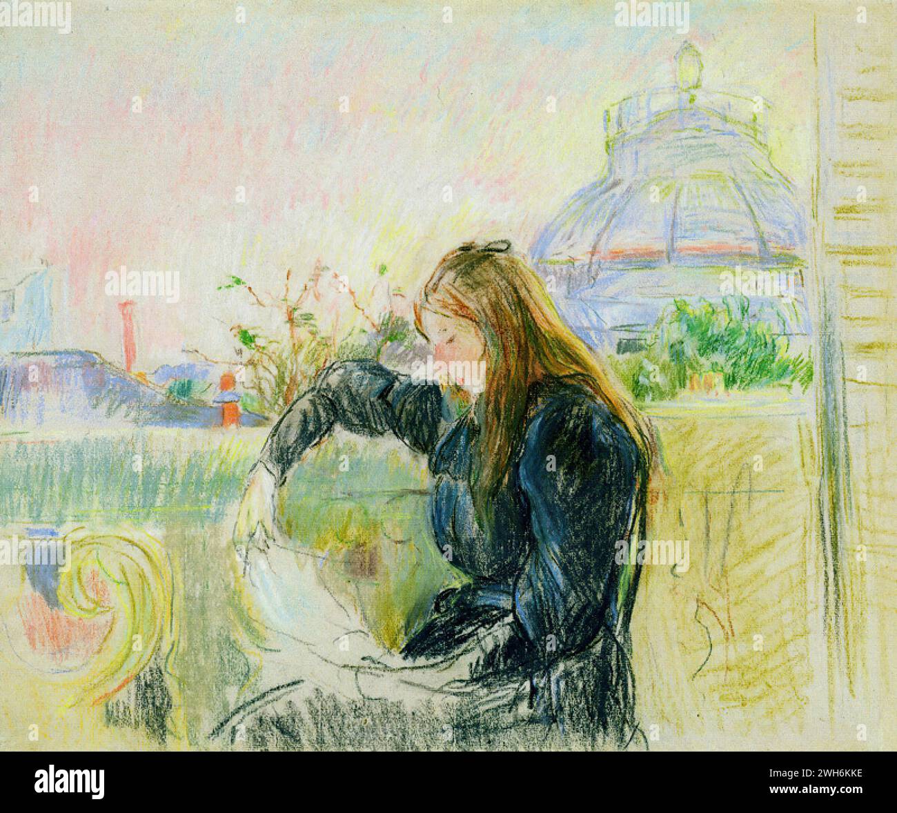 Berthe Morisot (1841-1895), French, Impressionism - The Little Bather ...