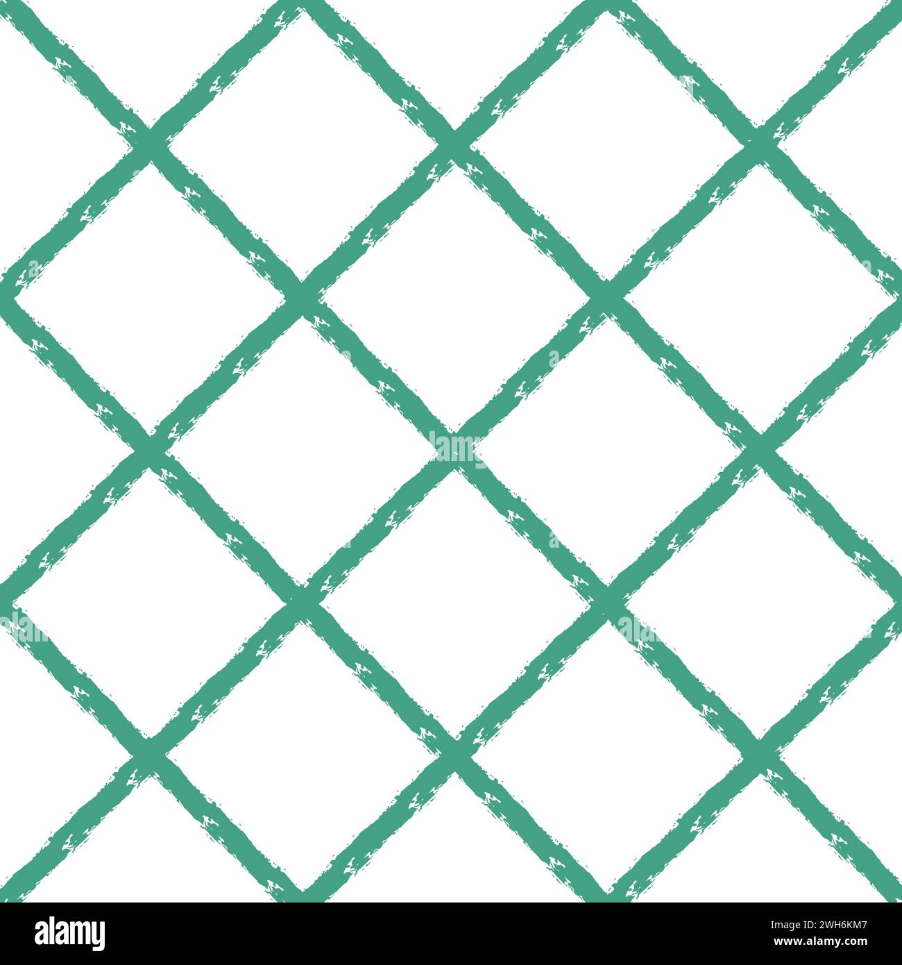 Textured Hand Drawn Plaid Vector Pattern. Romantic Artistic Cottagecore ...