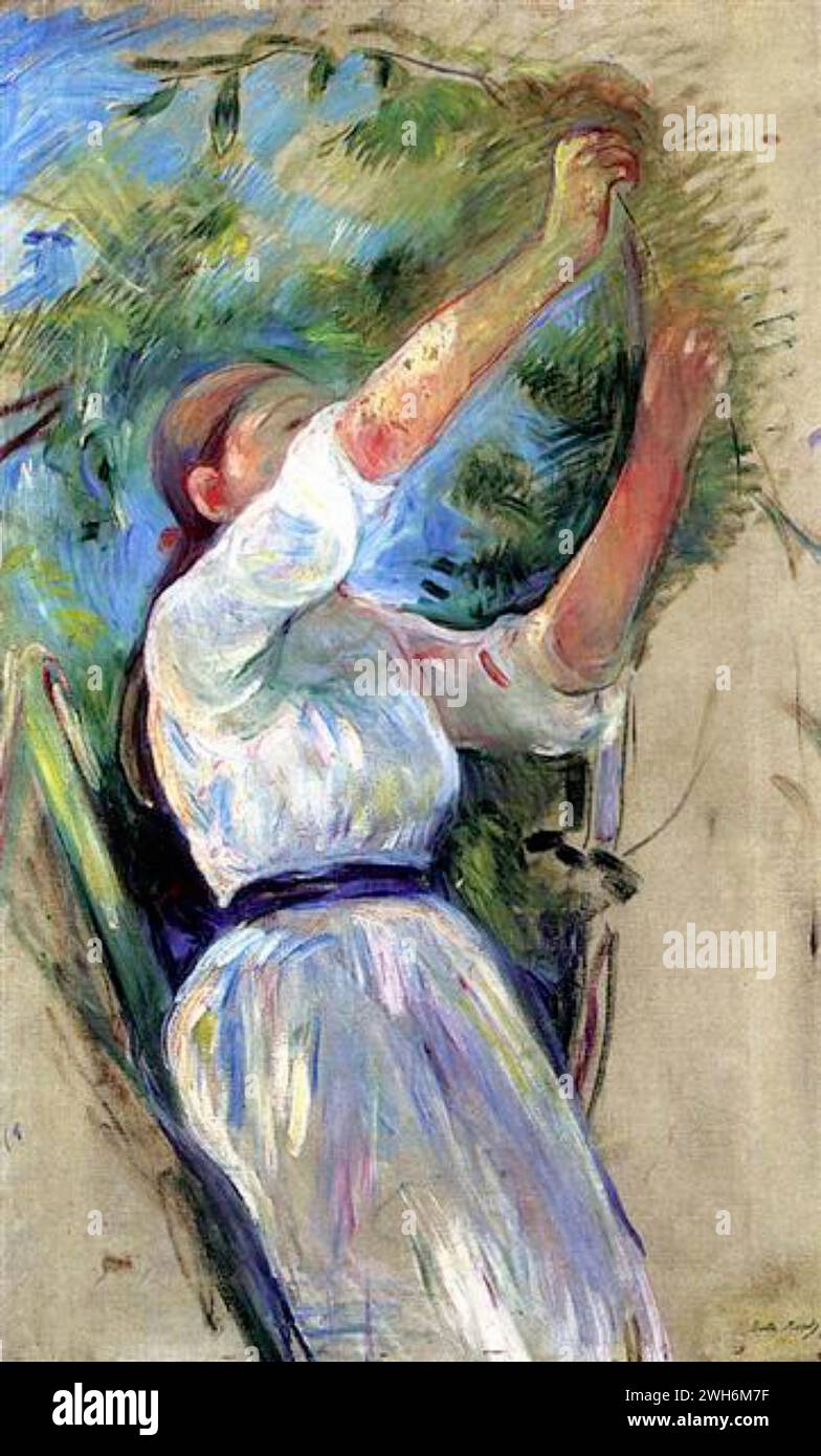 Berthe Morisot (1841-1895), French, Impressionism - Self-Portrait ...
