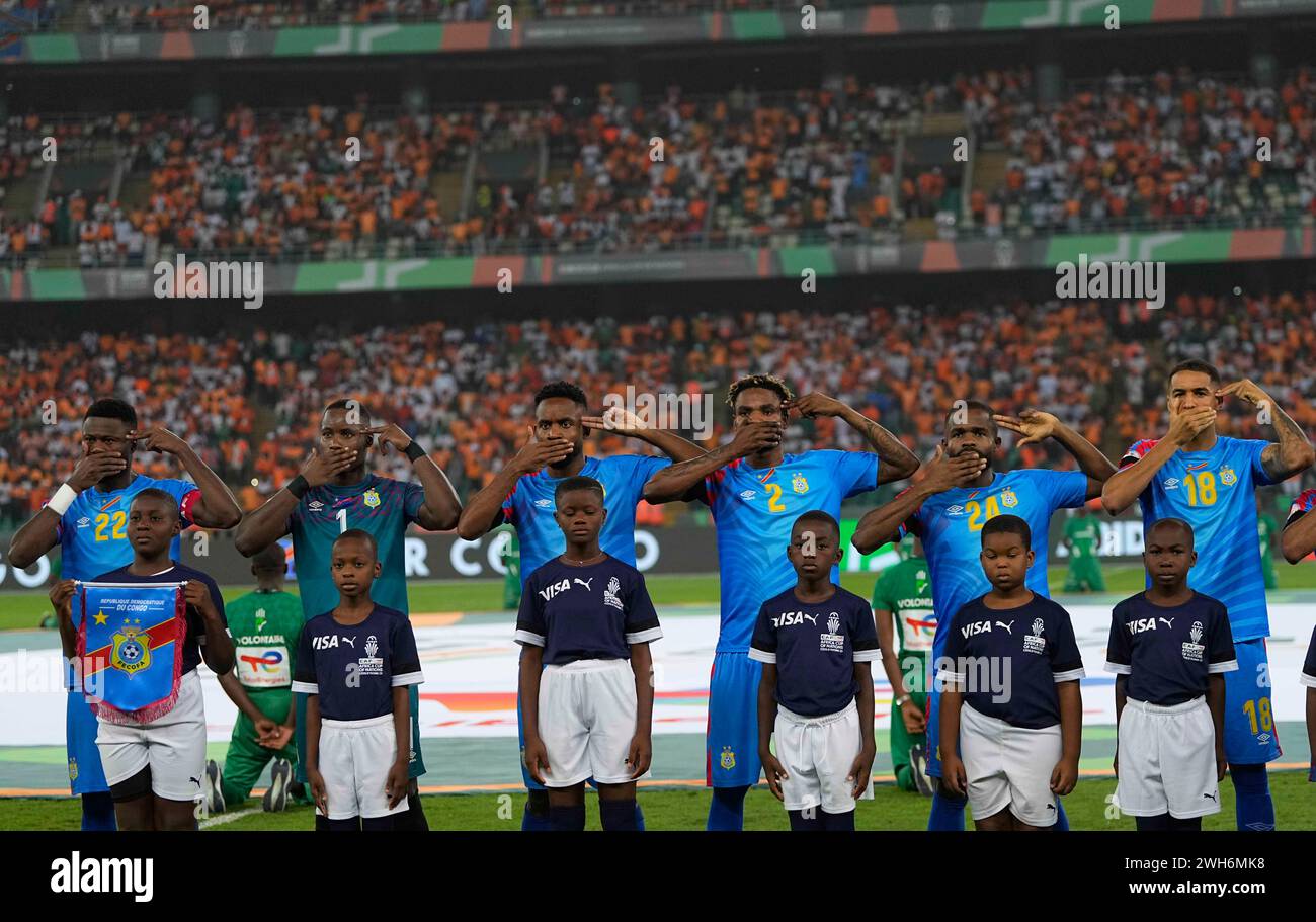 February 07 2024: Chancel Mangulu Mbemba (DR Congo), Lionel Mpasi Nzau ...