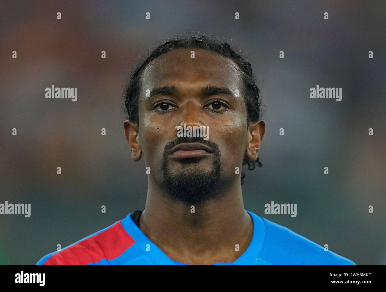 February 07 2024: Samuel Alain Moutoussamy (DR Congo) looks on during a ...