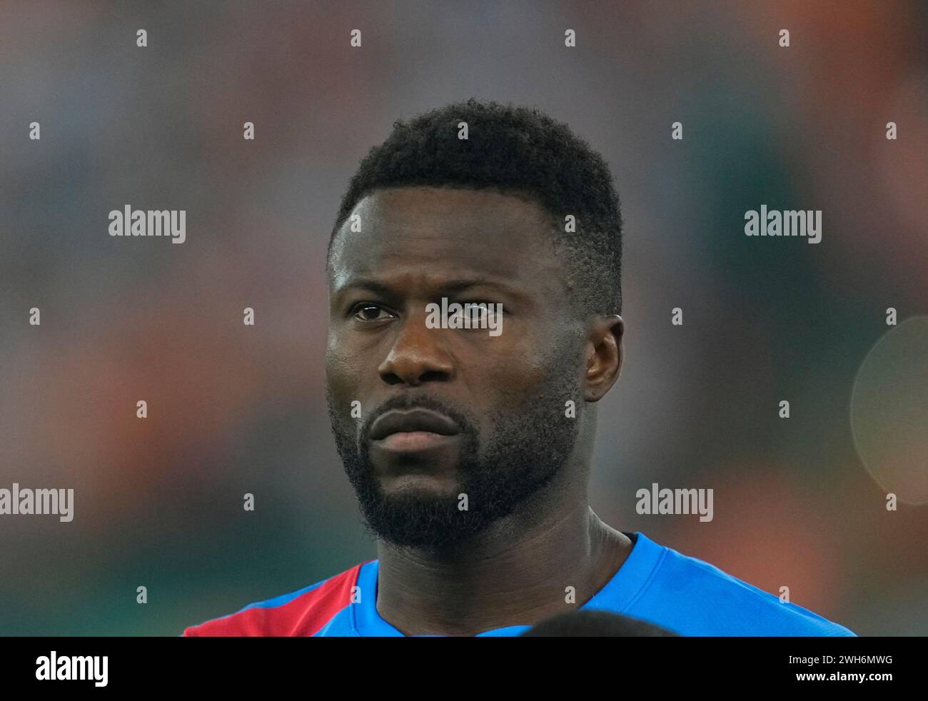 February 07 2024: Chancel Mangulu Mbemba (DR Congo) looks on during a ...