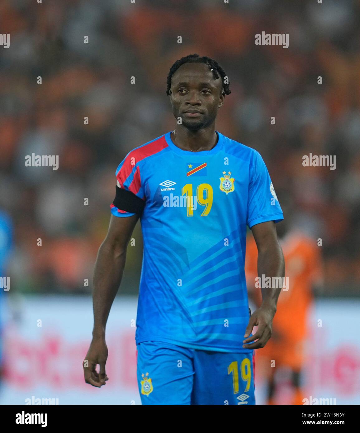 February 07 2024: Fiston Kalala Mayele (DR Congo) looks on during a ...