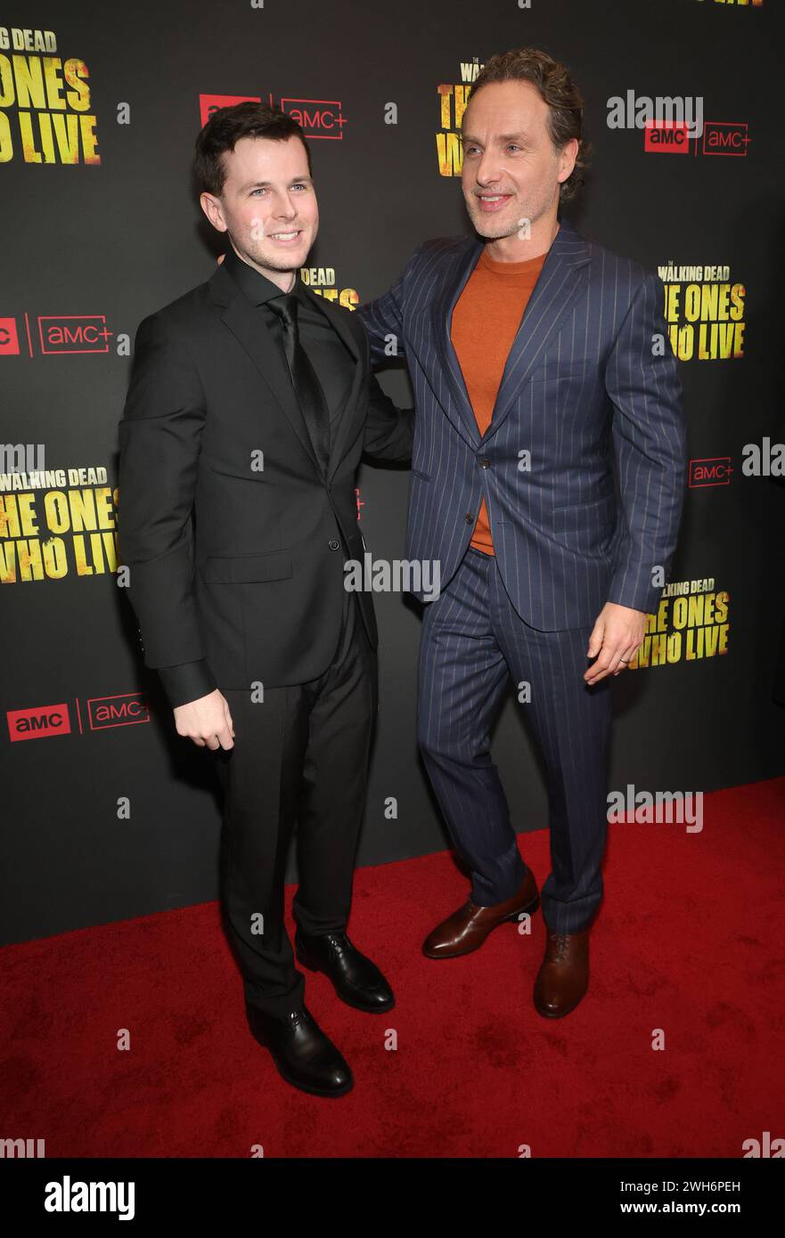 Los Angeles, Ca. 7th Feb, 2024. Chandler Riggs, Andrew Lincoln at the ...