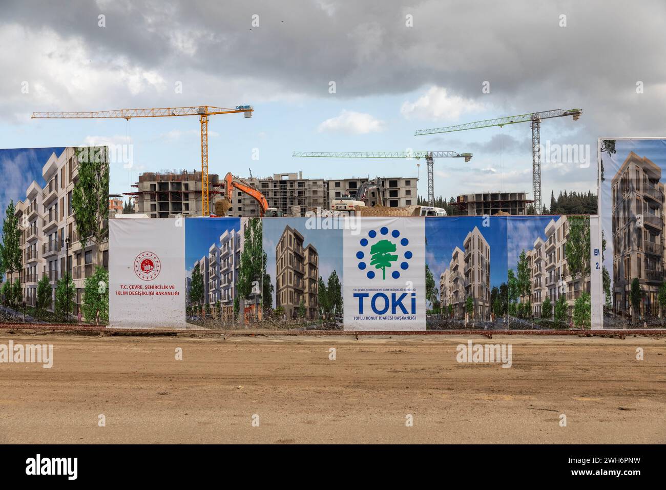 February 7, 2024: Hatay, Turkey, February 7, 2024: TOKI, the government ...