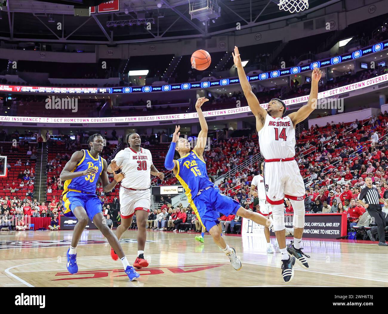 Raleigh, North Carolina, USA. 7th Feb, 2024. Pittsburgh Panthers guard ...