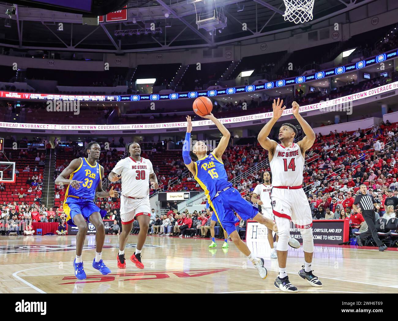 Raleigh, North Carolina, USA. 7th Feb, 2024. Pittsburgh Panthers guard ...