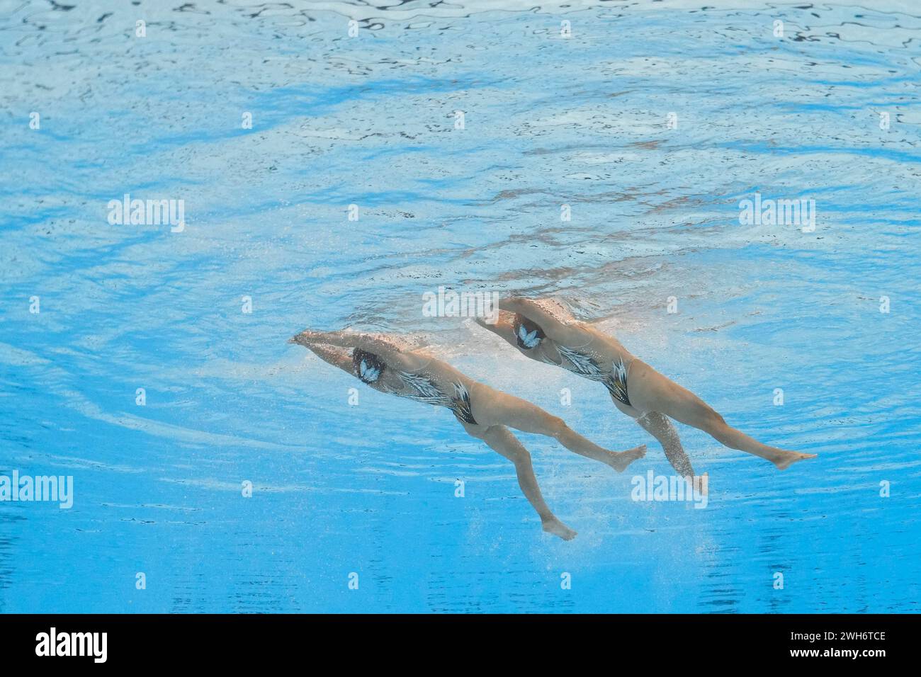 Kate Shortman and Isabelle Thorpe, of Great Britain compete in the ...