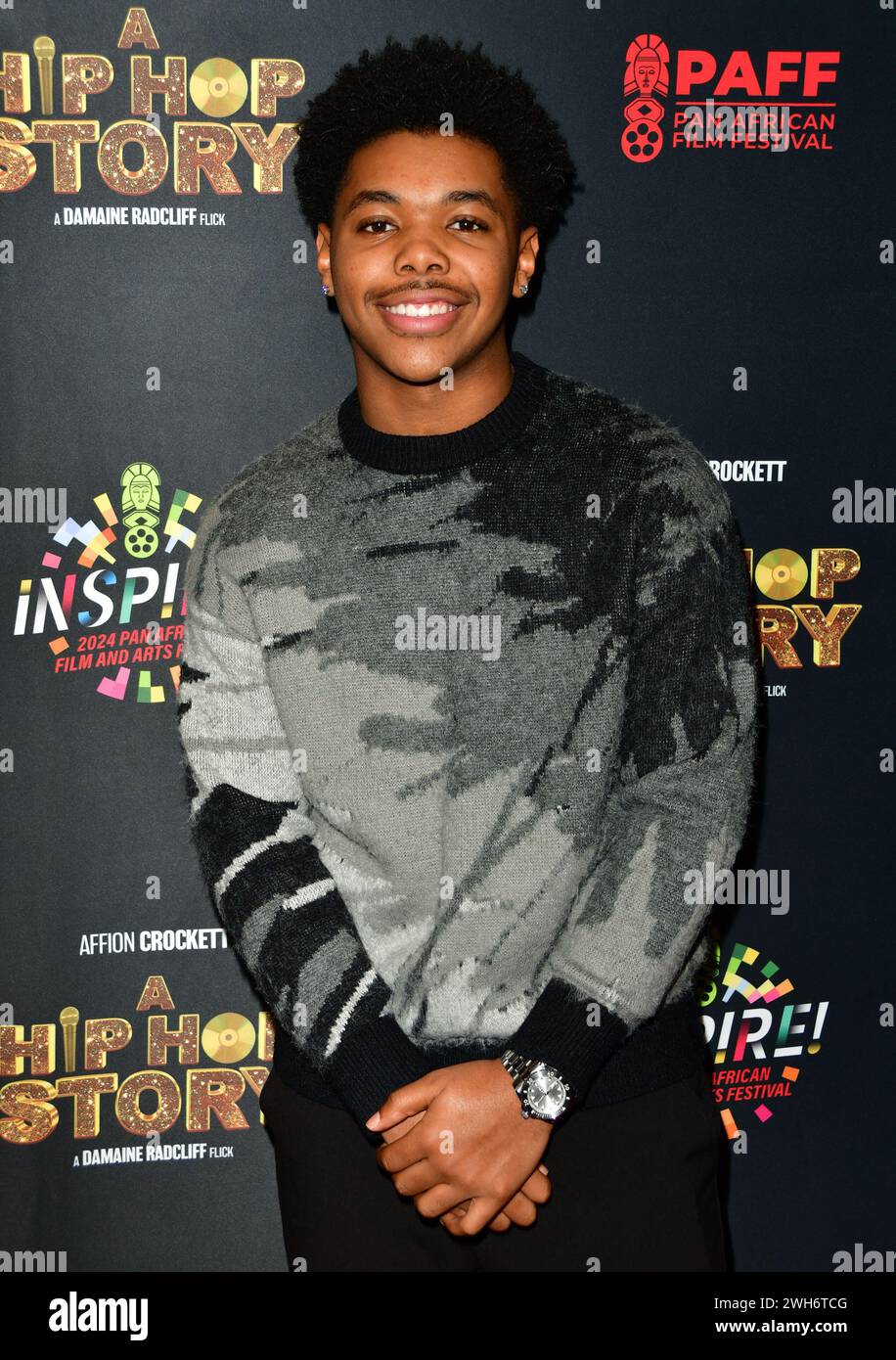 Beverly Hills, Ca. 7th Feb, 2024. Cedric Joe at the 32nd Annual Pan African Film & Arts Festival ...