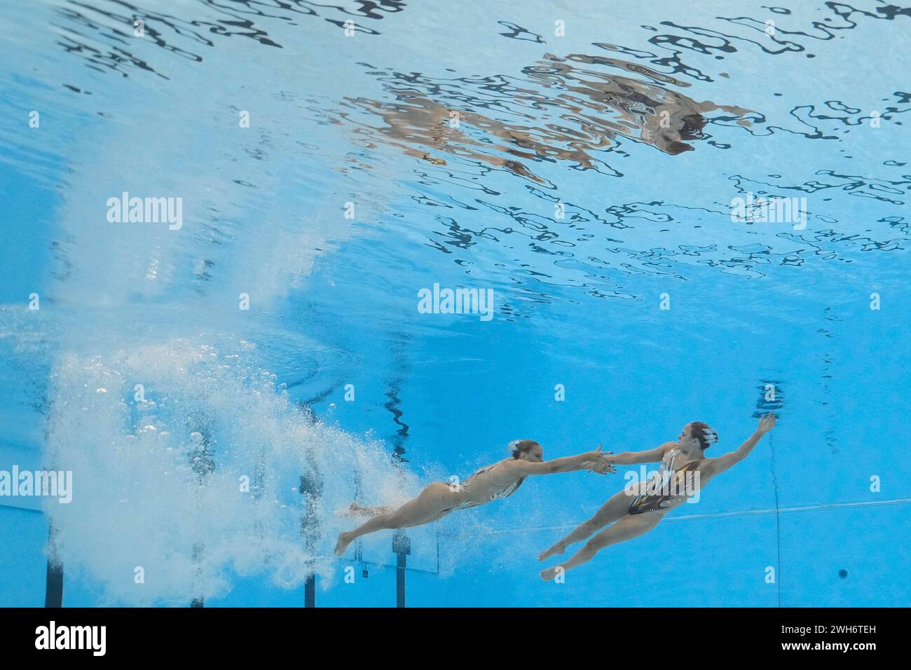 Kate Shortman and Isabelle Thorpe, of Great Britain compete in the ...