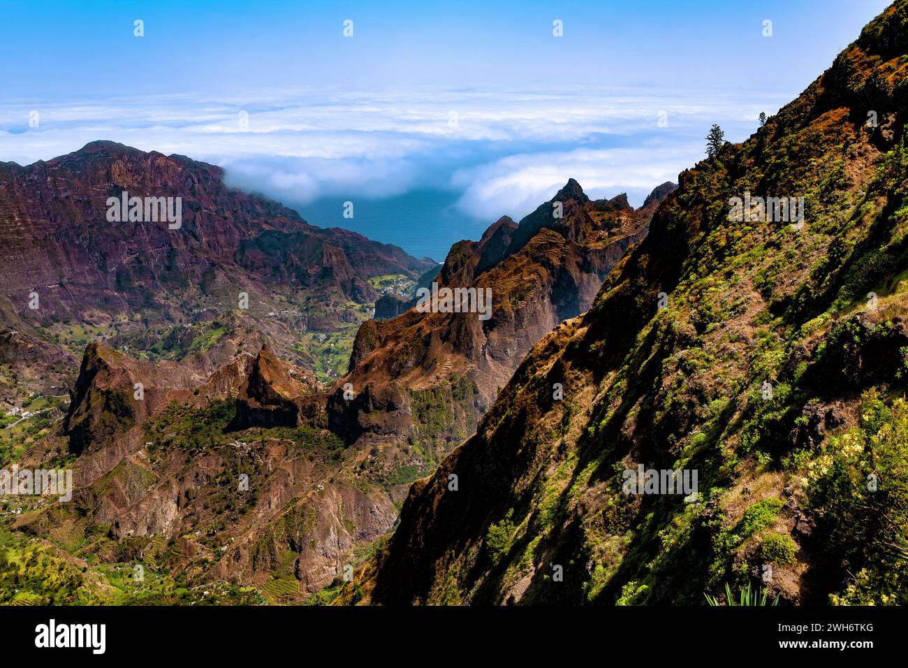 Valley Ribeira do Paul, Paul Valley, Island Santo Antao, Cape Verde ...