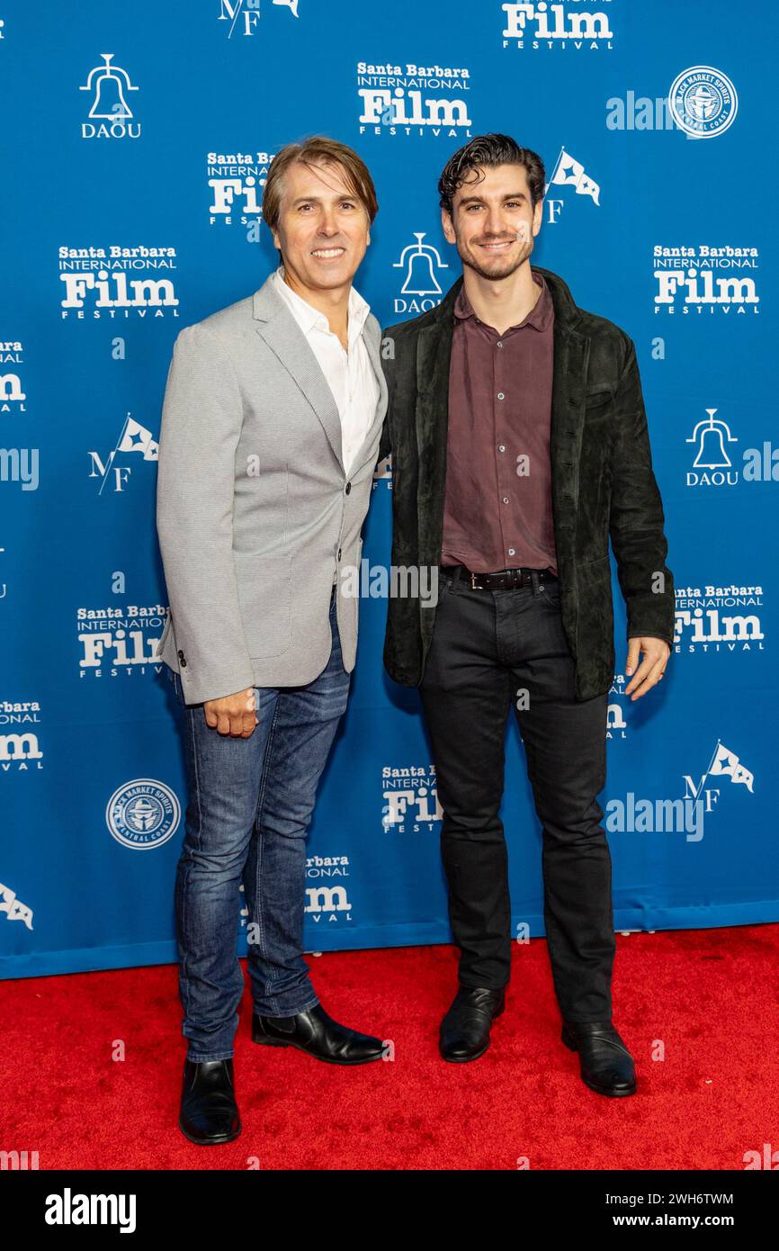 Santa Barbara, USA. 07th Feb, 2024. (I-r) Red carpet arrivals Alex ...