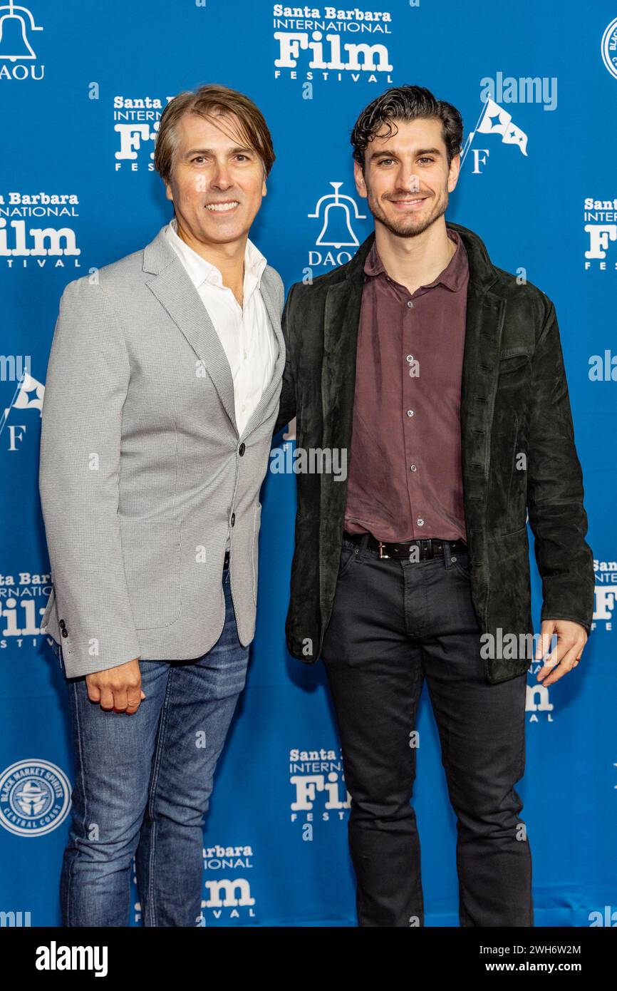 Santa Barbara, USA. 07th Feb, 2024. (I-r) Red carpet arrivals Alex ...