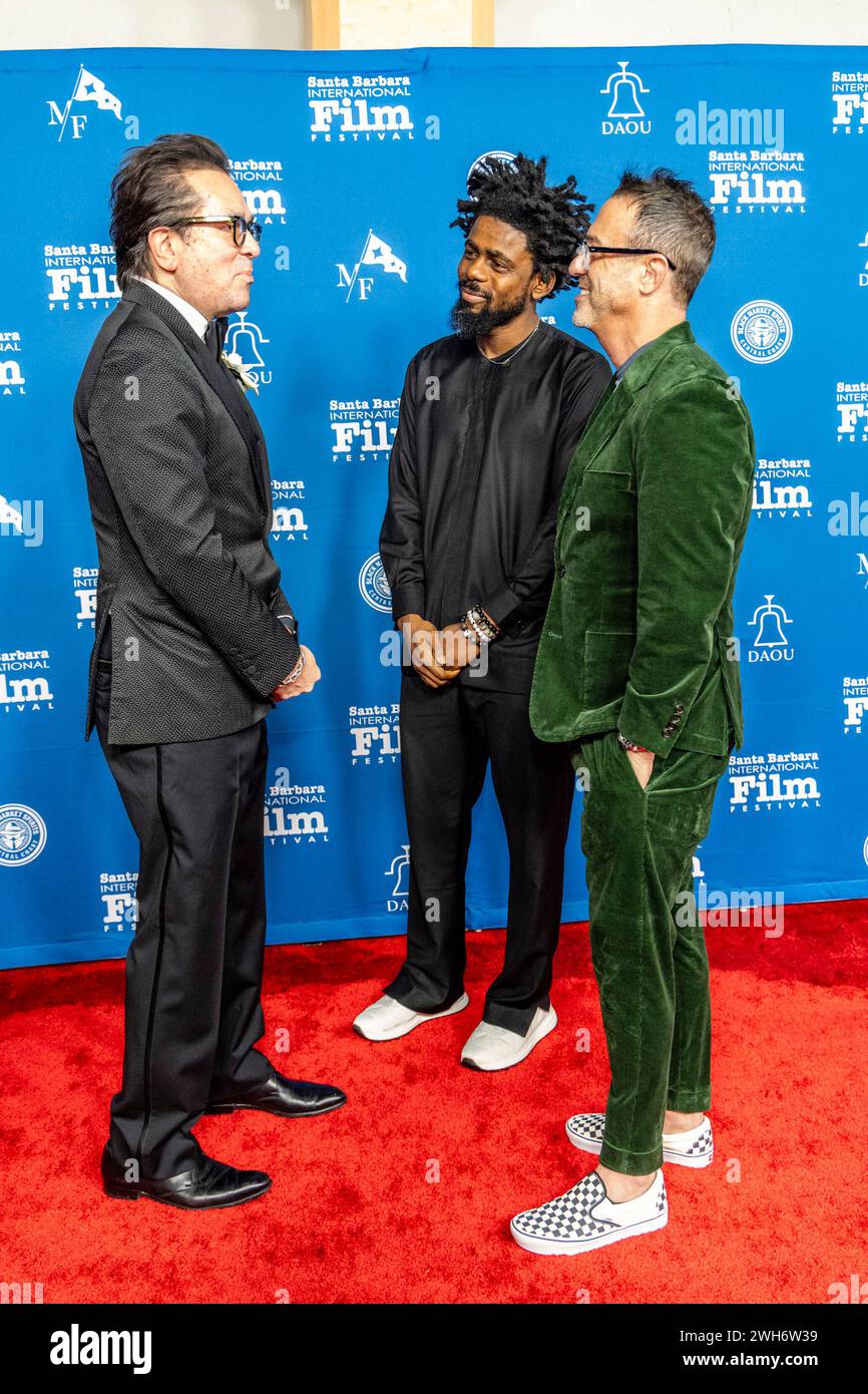 Santa Barbara, USA. 07th Feb, 2024. (I-r) SBIFF Executive Director ...