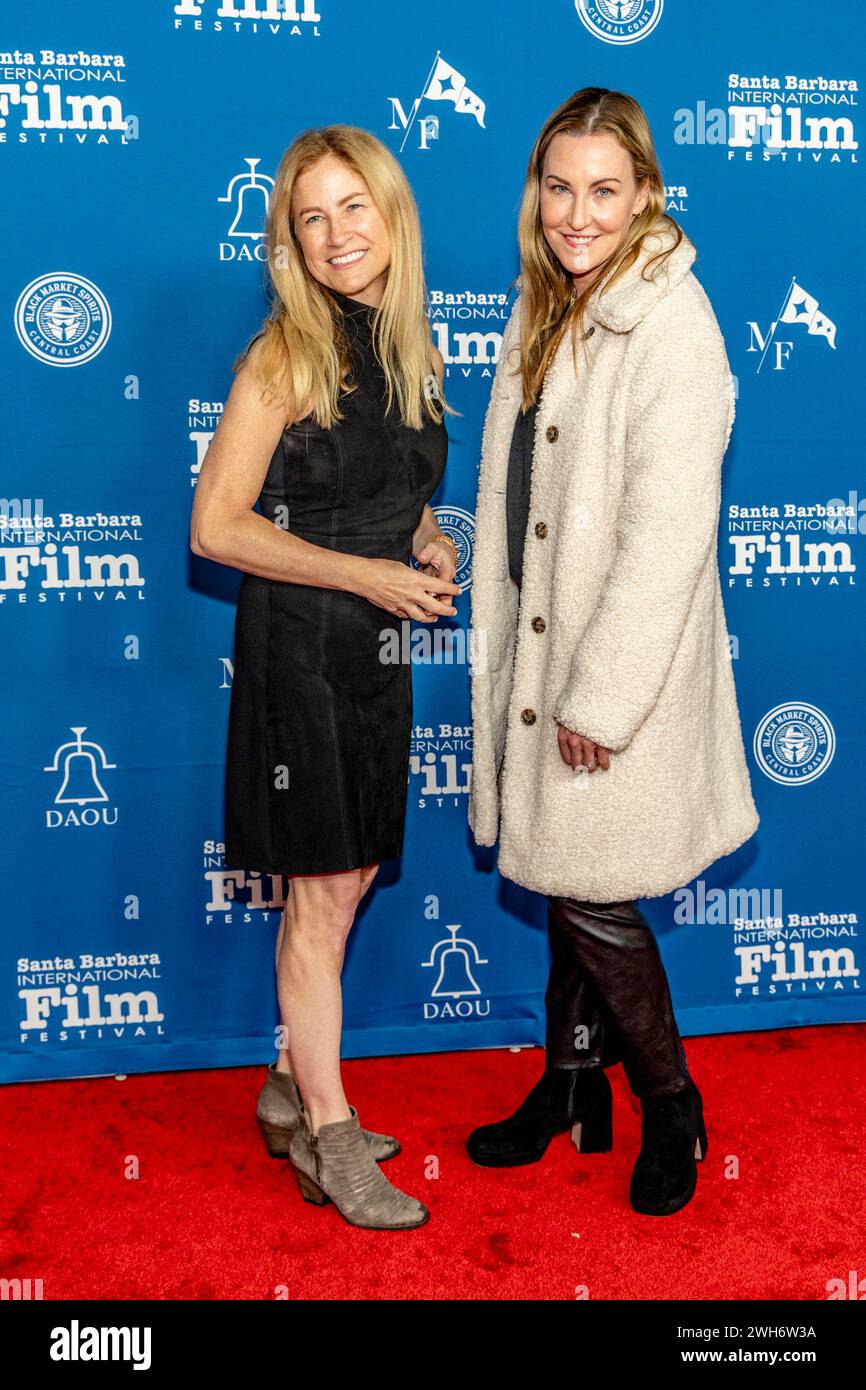 Santa Barbara, USA. 07th Feb, 2024. (I-r) Red carpet arrivals Dawn ...