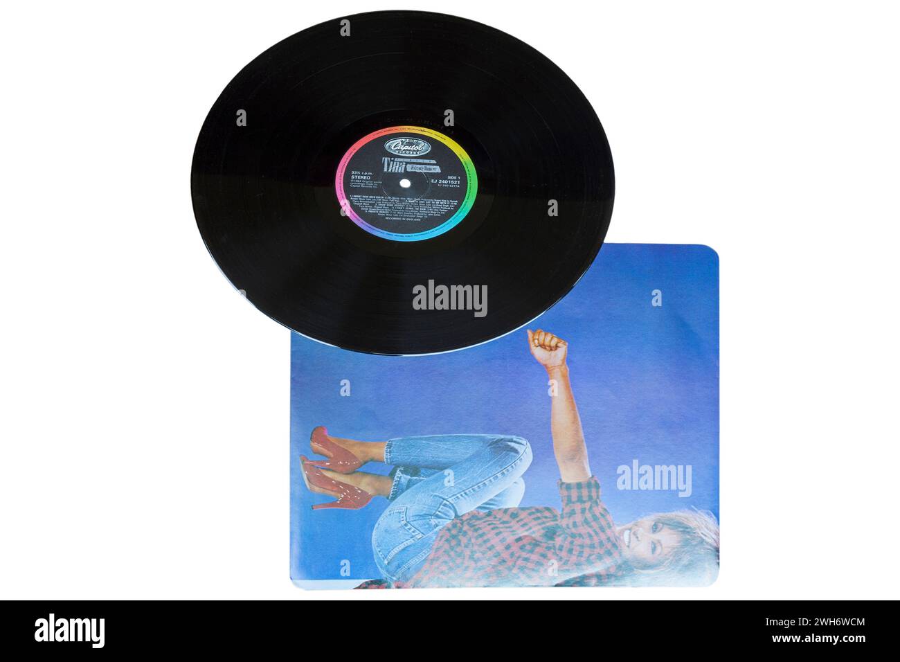 Tina Turner Private Dancer vinyl record album LP cover isolated on ...