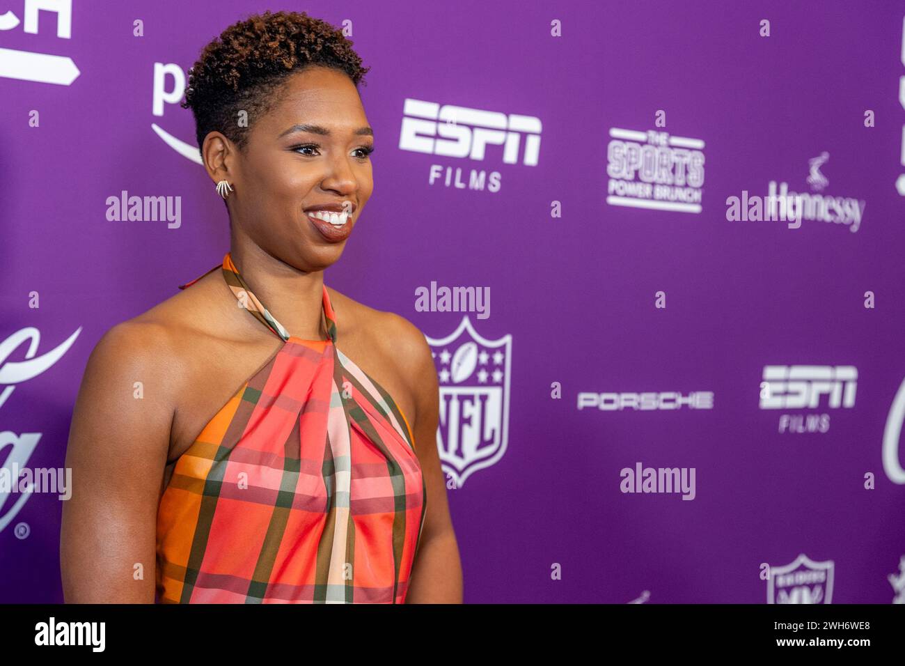 Las Vegas, USA. 07th Feb, 2024. Monica McNutt, Basketball Analyst, ESPN, attends the 5th Annual ...