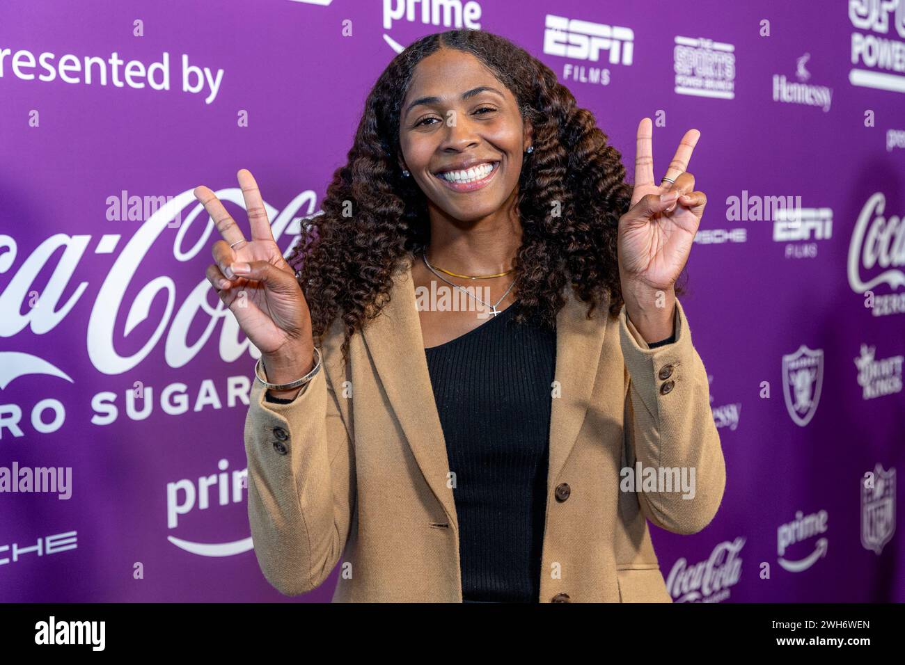 Las Vegas, USA. 07th Feb, 2024. Sydney Colson, Guard, Las Vegas Aces ...