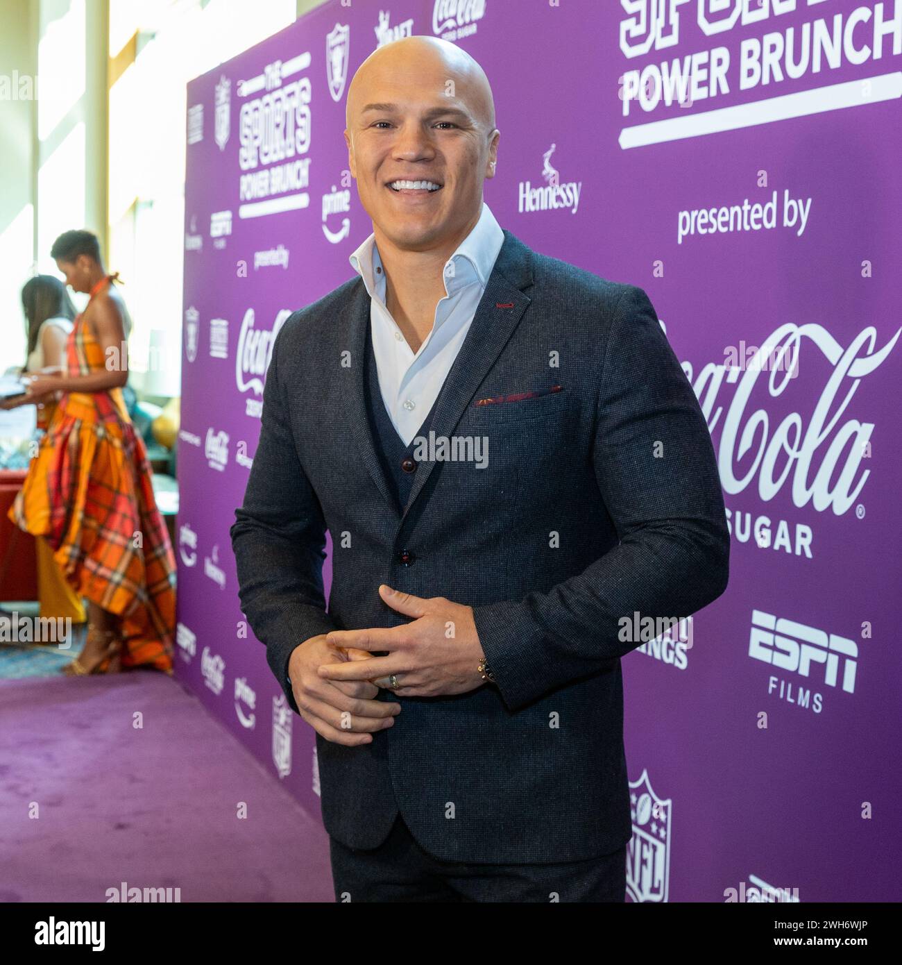 Las Vegas, USA. 07th Feb, 2024. Coy Wire, CNN Sports, attends the 5th ...