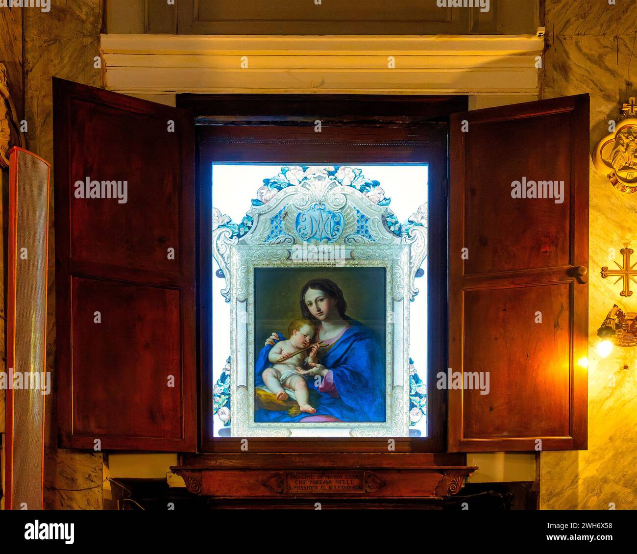 Madonna col bambino in the the Church of San Bonaventura al Palatino ...