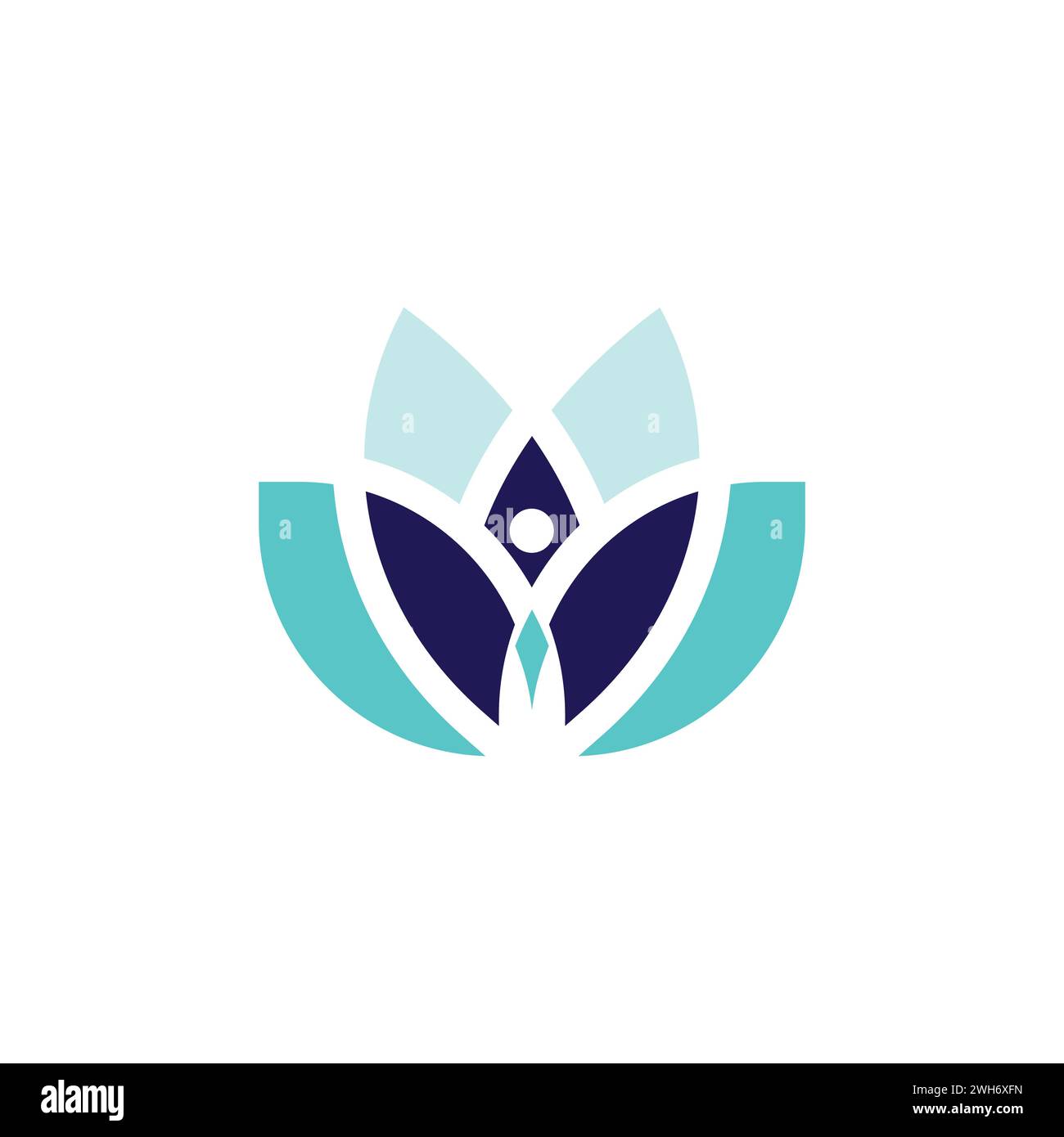 Abstract Lotus Flower and People Logo design vector yoga wellness Icon ...