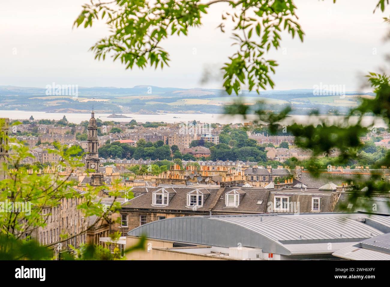 Edinburgh city view from The Meadows Stock Photo - Alamy