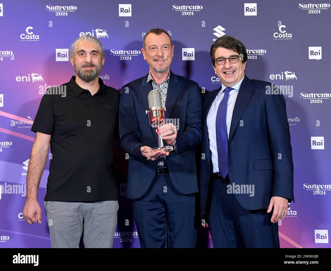 Sanremo, . 08th Feb, 2024. Sanremo, 74th Italian Song Festival ...