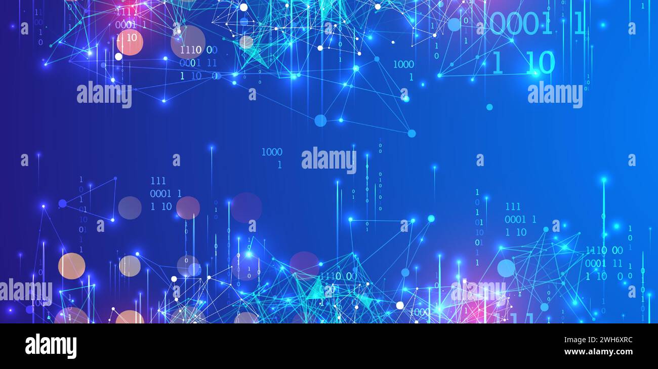 Big Data. Abstract digital futuristic vector illustration on technology background. Data mining ...